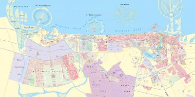 Dubaj mapa - Mapy Dubaj (Spojené Arabské Emiráty)