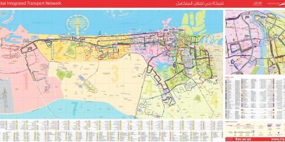 Dubaj mapa - Mapy Dubaj (Spojené Arabské Emiráty)